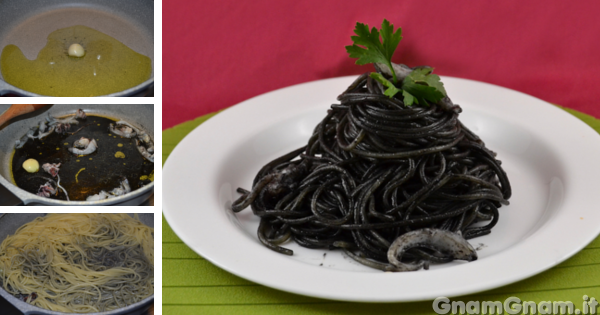 Spaghetti al nero di seppia - La ricetta di Gnam Gnam